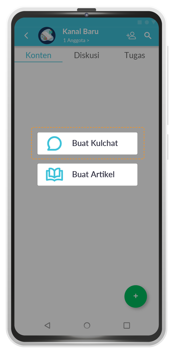 3. Ketik Judul Kulchat pada kolom yang tersedia. Ketuk enter pada ...